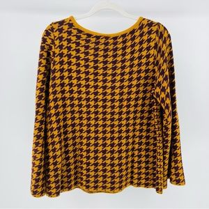 Ann Taylor Factory | Sweaters | Ann Taylor Goldburgundy Houndstooth ...